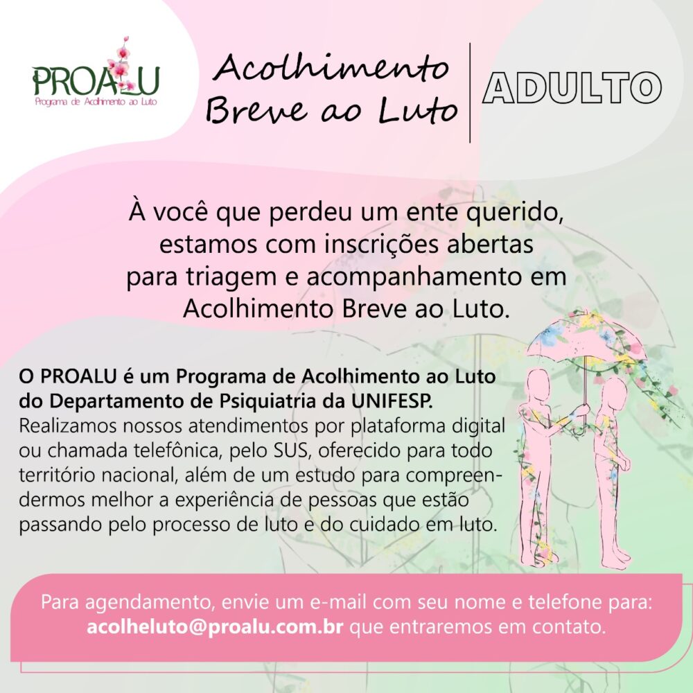 Proalu Programa De Acolhimento Ao Luto Programa De Acolhimento Ao Luto